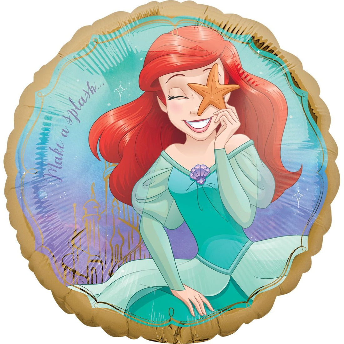 45cm Foil Balloon Inflated | Ariel The Little Mermaid – Party On Alice